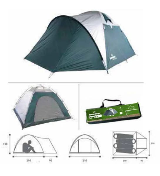 Carpa Igloo Invicta 4d Hummer - 4 Personas - Tienda de Deportes Outdoor ...